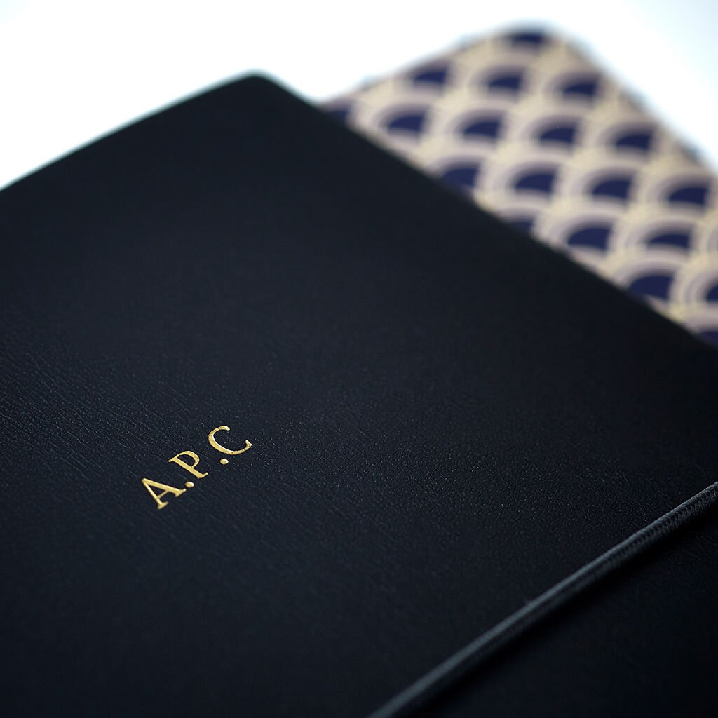 A6 Leather Notebook Cover Personalised Initials / Refillable | Etsy