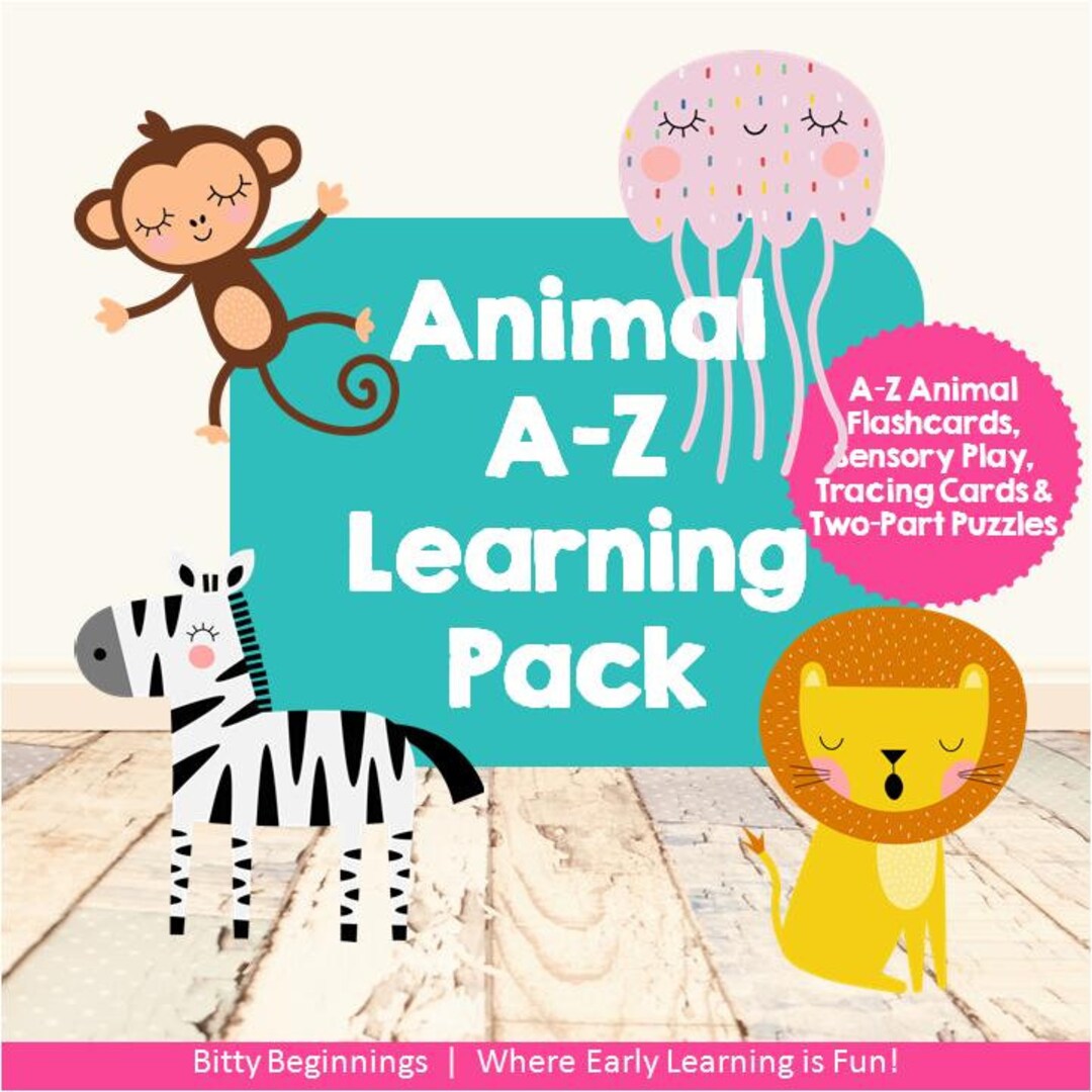 Animal A-Z Learning Pack - Etsy