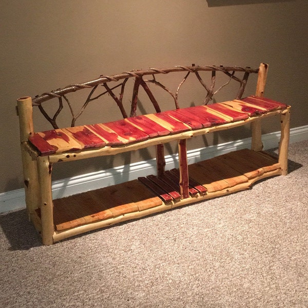 Cedar Bench - Etsy