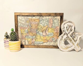 Map wall decor | Etsy