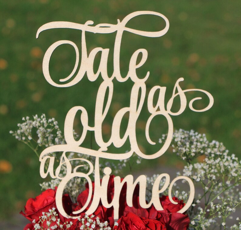 Laser cut custom text cake topper/Laser cut wood wedding cake | Etsy