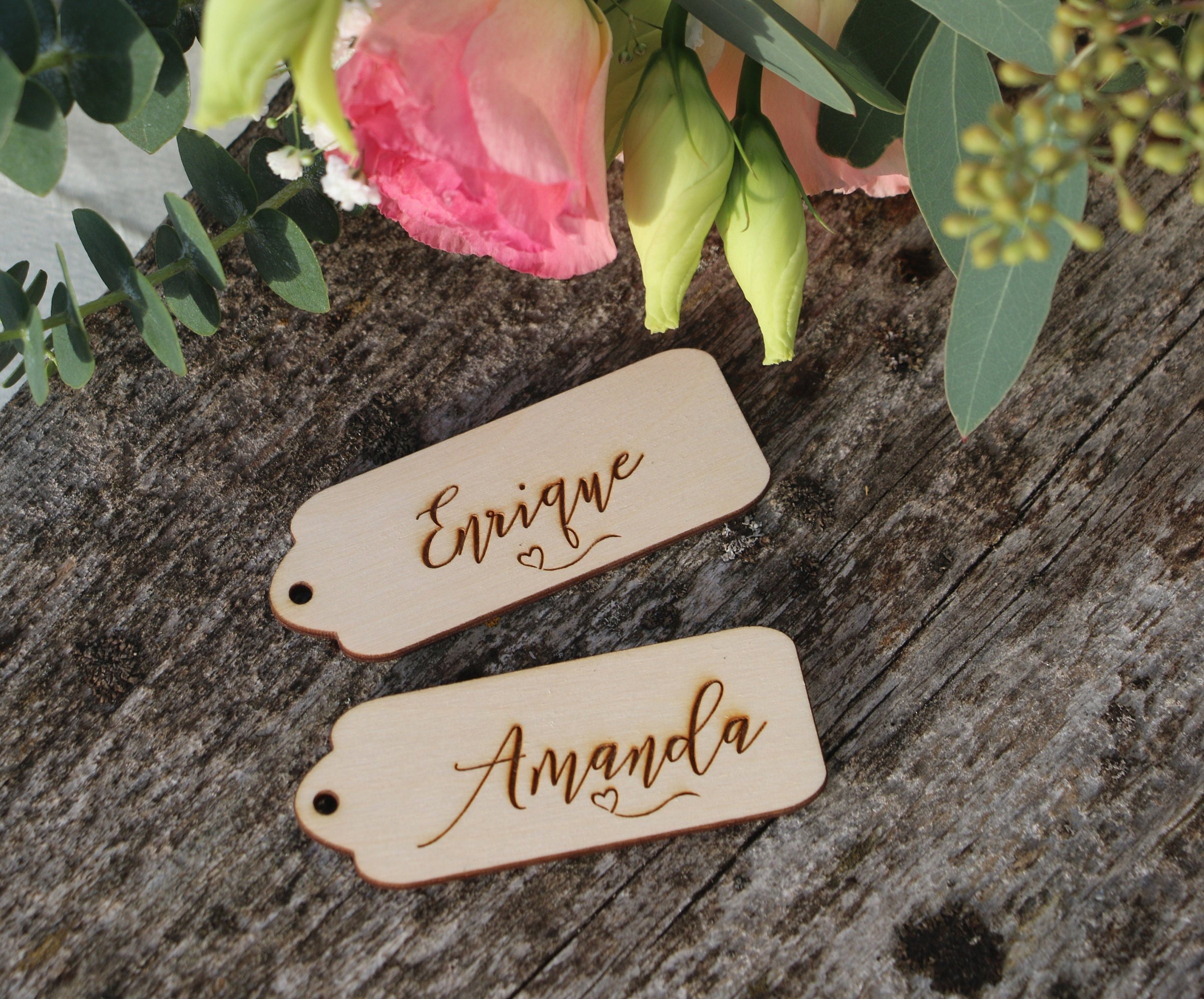Laser Cut Wedding Table Nameswooden Place Cardswedding Table Signs ...