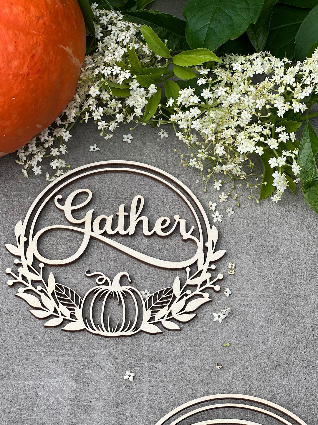 Custom Laser Cut Thanksgiving Place Cards: Birch or Acrylic - Etsy