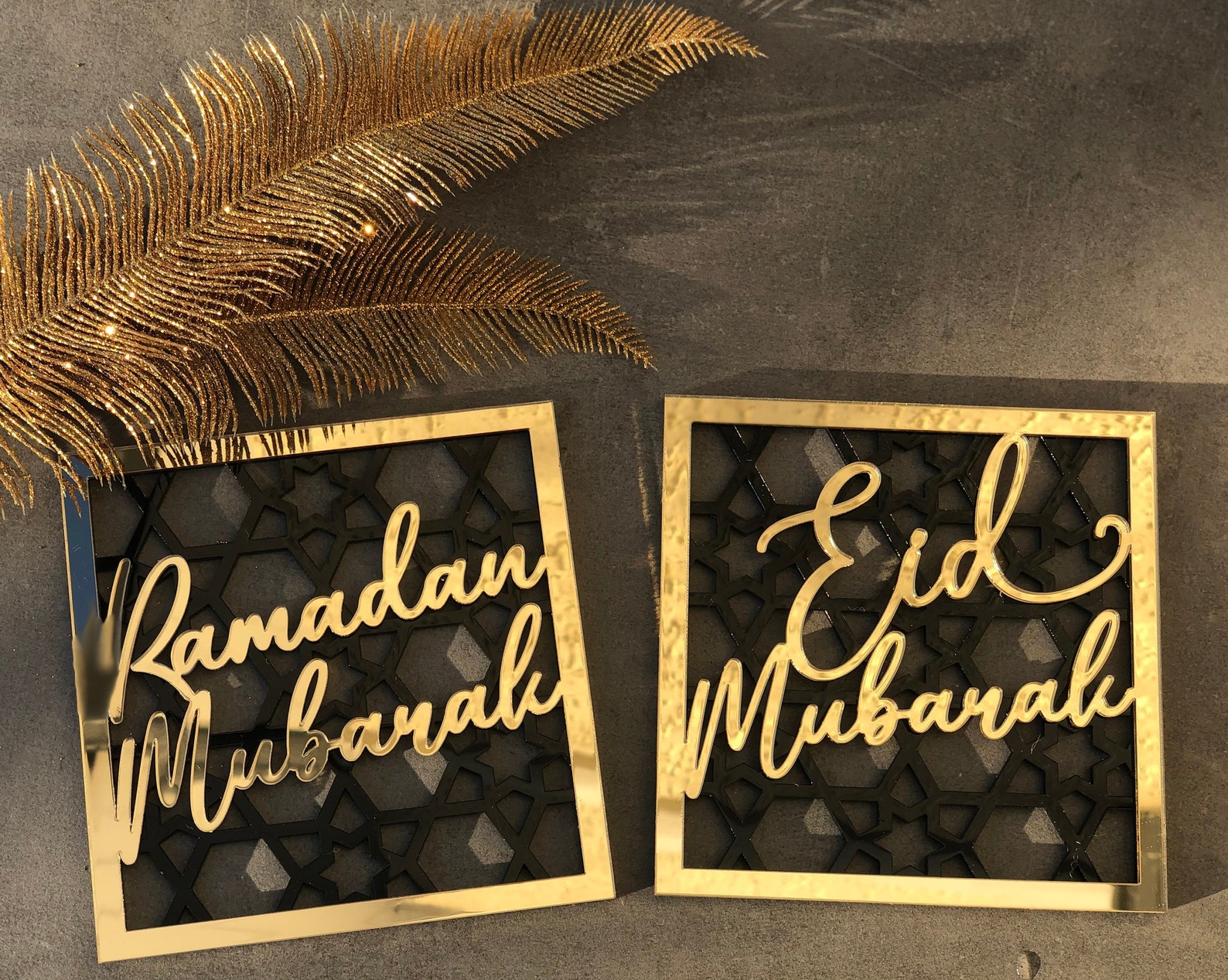 Eid Mubarak Sign Eid Decorations Islamic Wall Art EID MUBARAK - Etsy