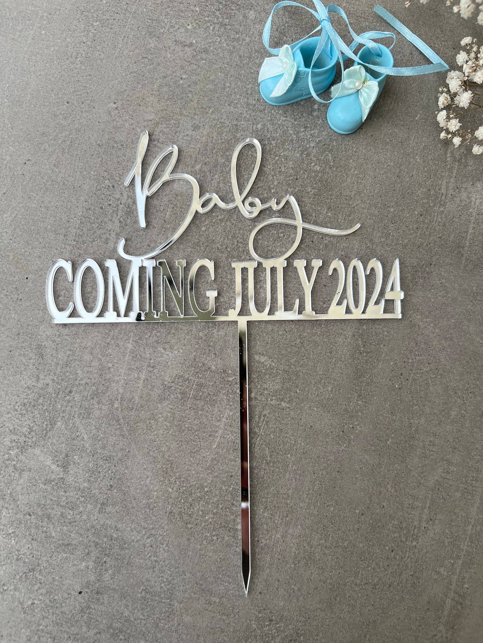 Baby Shower Cake Topper Baby Coming Toppercake Topper Cake Decor ...