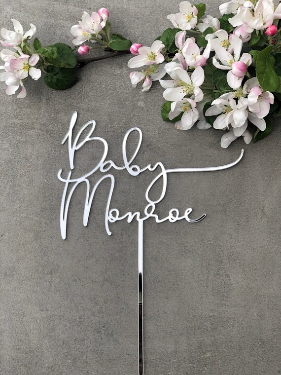 Personalized Baby Cake Topper Baby Shower Cake Topper Gender | Etsy