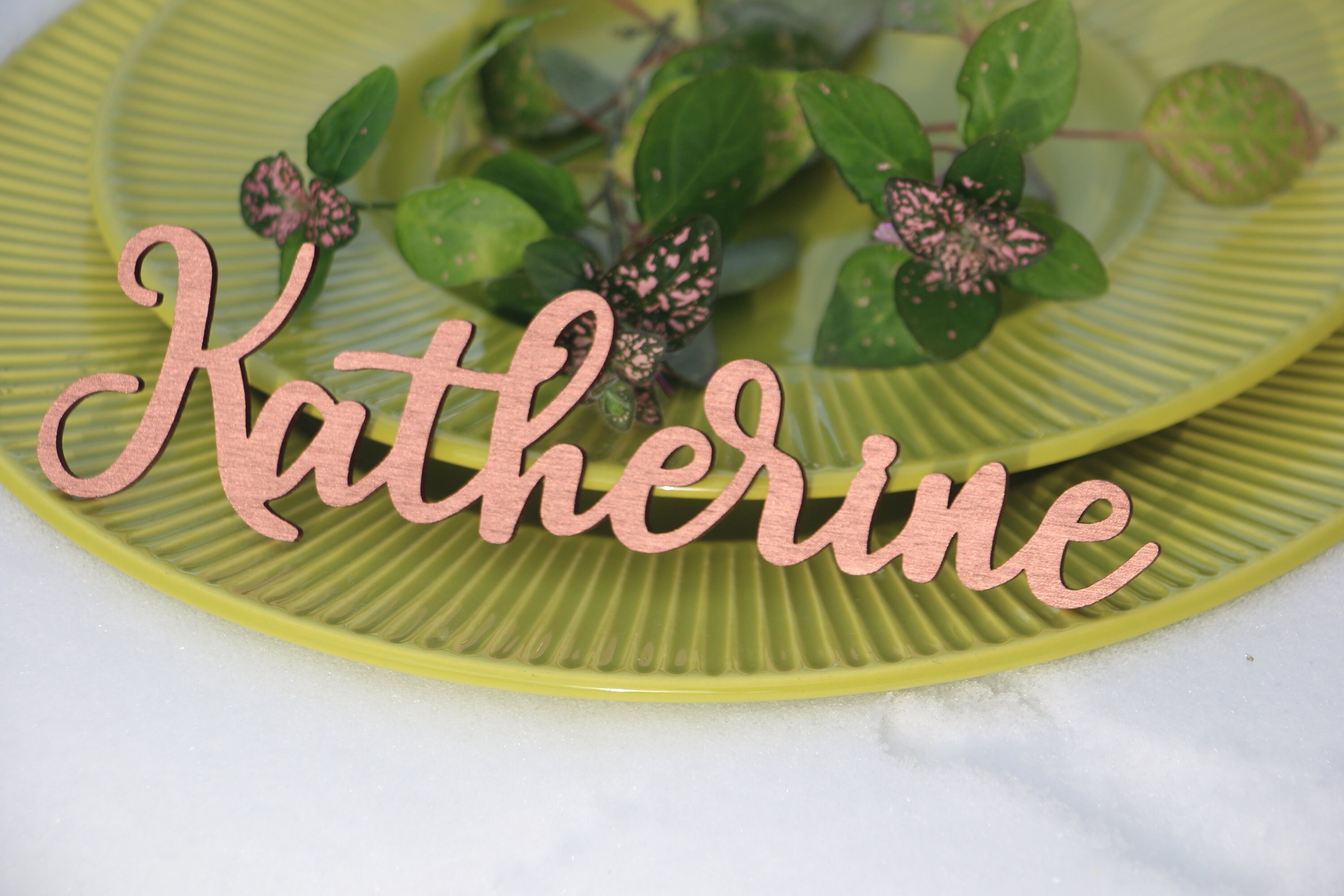 Laser Cut Wood Names Custom Laser Cut Name Signs Wedding Place Cards ...