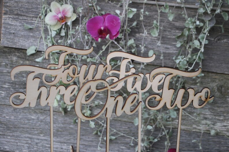 Set of Free Standing Wedding Table Numbers 1-30/wooden Table Numbers ...