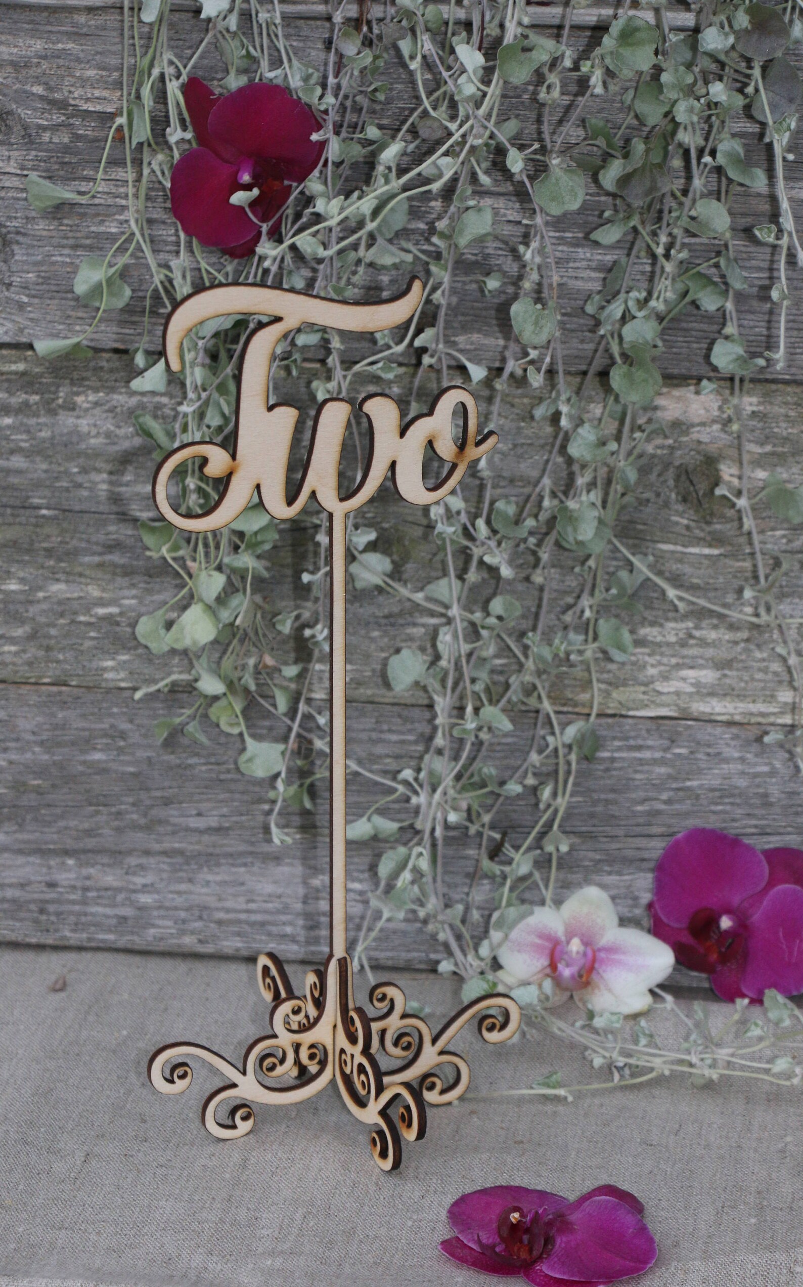 Set of Free Standing Wedding Table Numbers 1-30/wooden Table Numbers ...