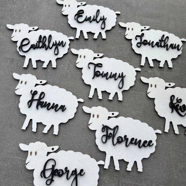 Sheep Name Tags - Etsy