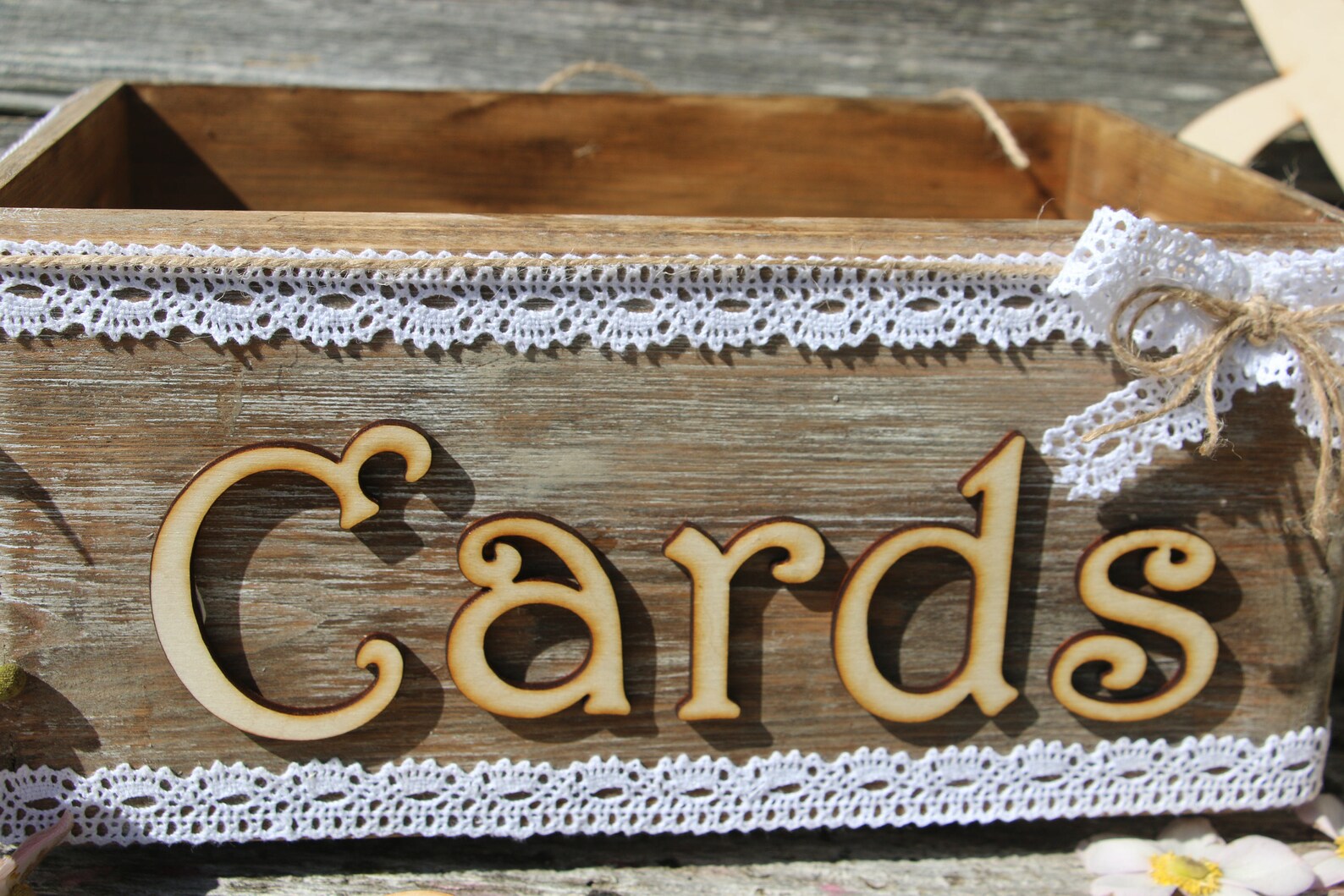 Wedding Gift Card Holder/wedding Rustic Cards Box/wood Card Holder ...