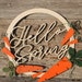 Hello Spring Script Word Cutout Wood Lettering Spring Wreath - Etsy