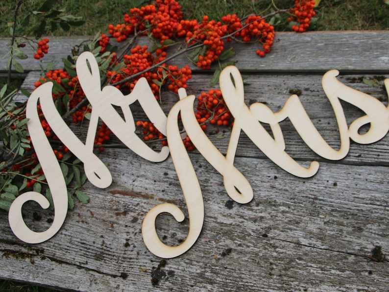 Laser Cut Big Wedding Photo Signs/script Wood Signs for - Etsy