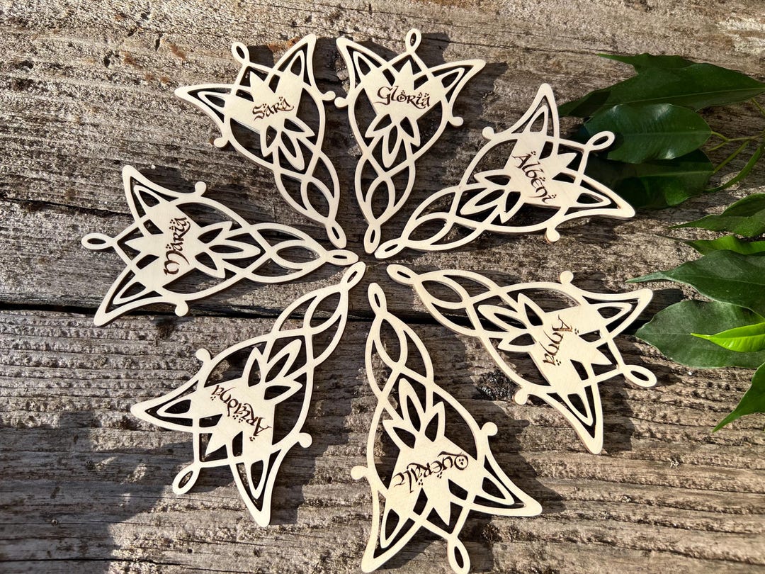 Arwen Evenstar Elvish Wood Place Cards: Autumn Wedding, Lord of the ...