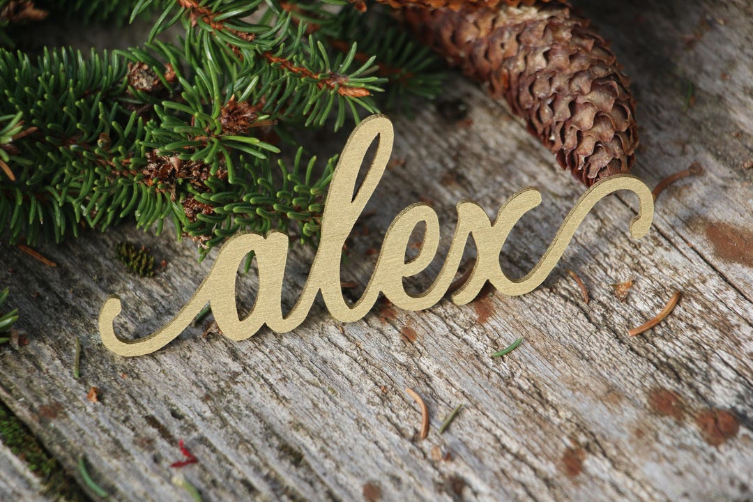 Custom Laser Cut Name Sign/place Setting Sign/dinner Party Place Card ...