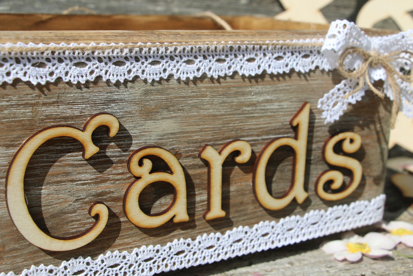 Wedding Gift Card Holder/wedding Rustic Cards Box/wood Card Holder ...