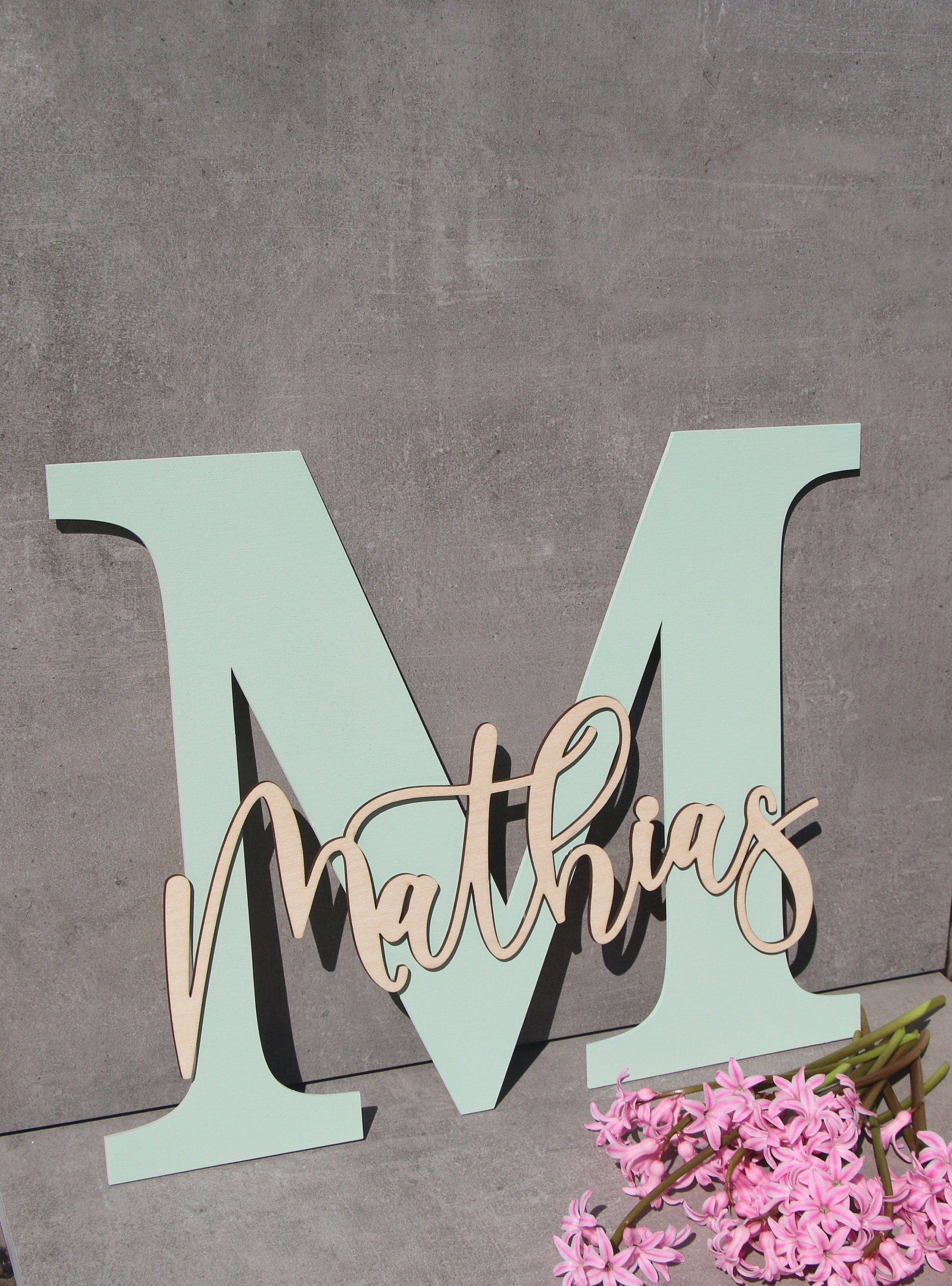 Custom Laser Cut Wood Name Sign: Baltic Birch Nursery Decor - Etsy