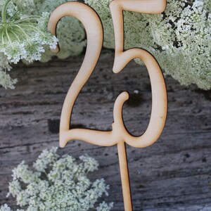 Number Cake Topper/personalised Happy Birthday Cake Topper Number ...