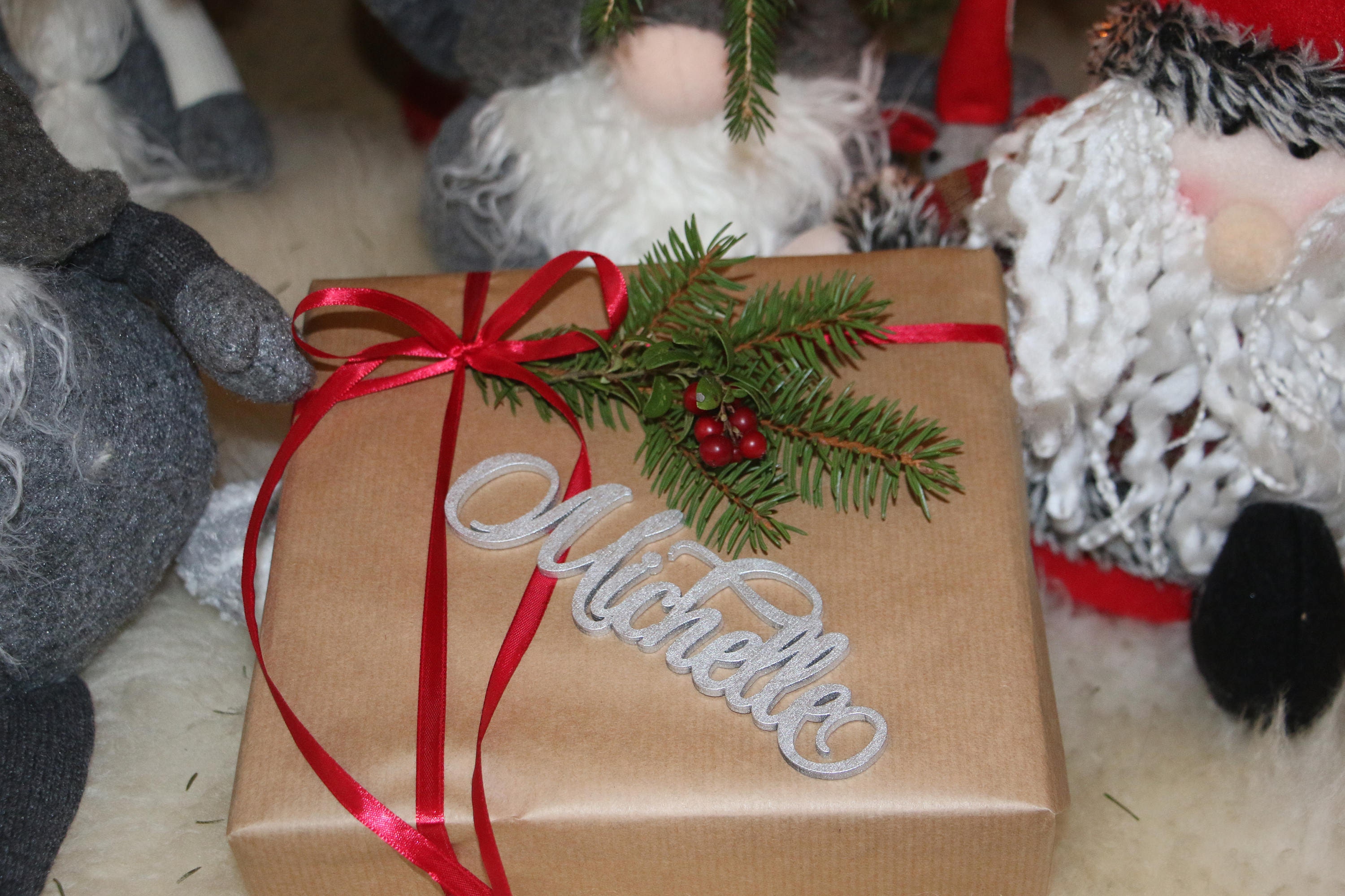 Laser Cut Custom NAME Gift Tags/laser Cut CHRISTMAS - Etsy