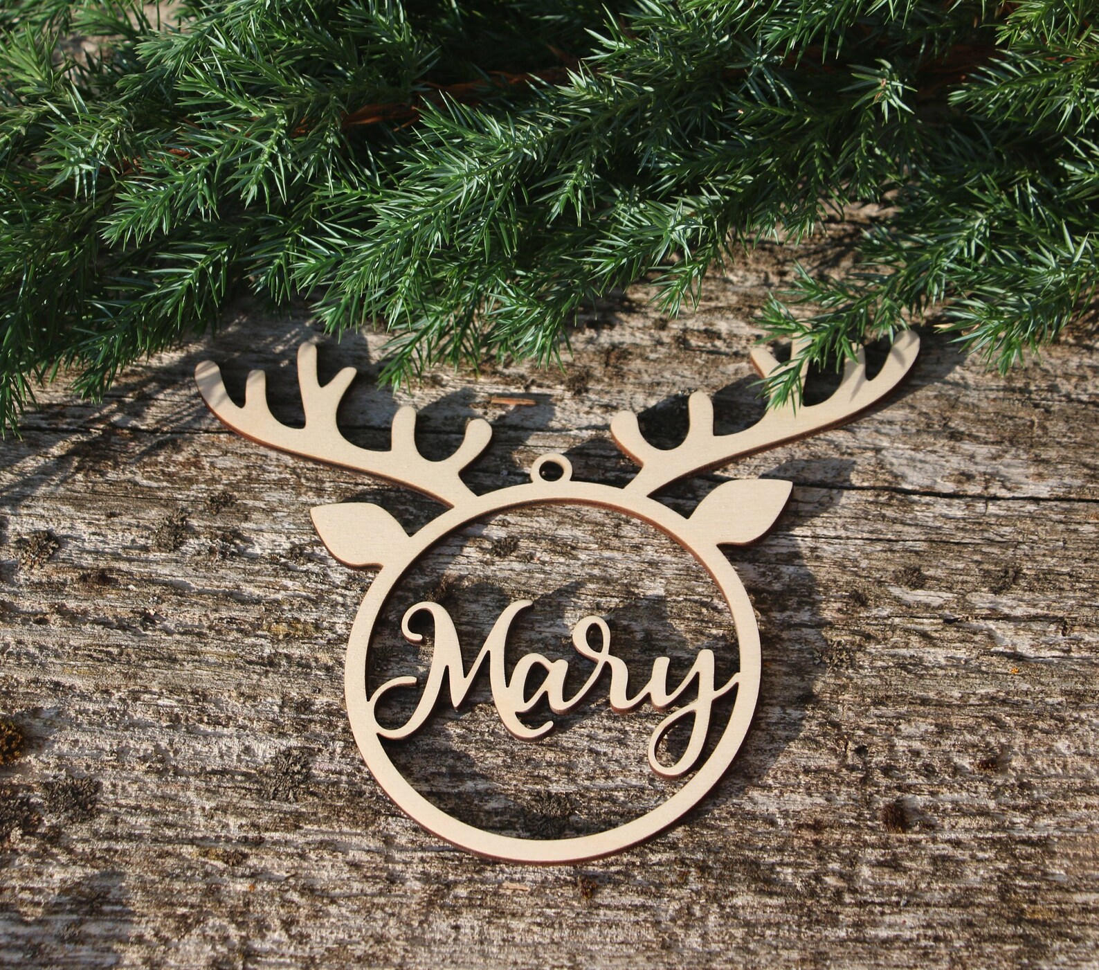 Reindeer Christmas Ornament Reindeer Christmas Decor Wood Reindeer ...