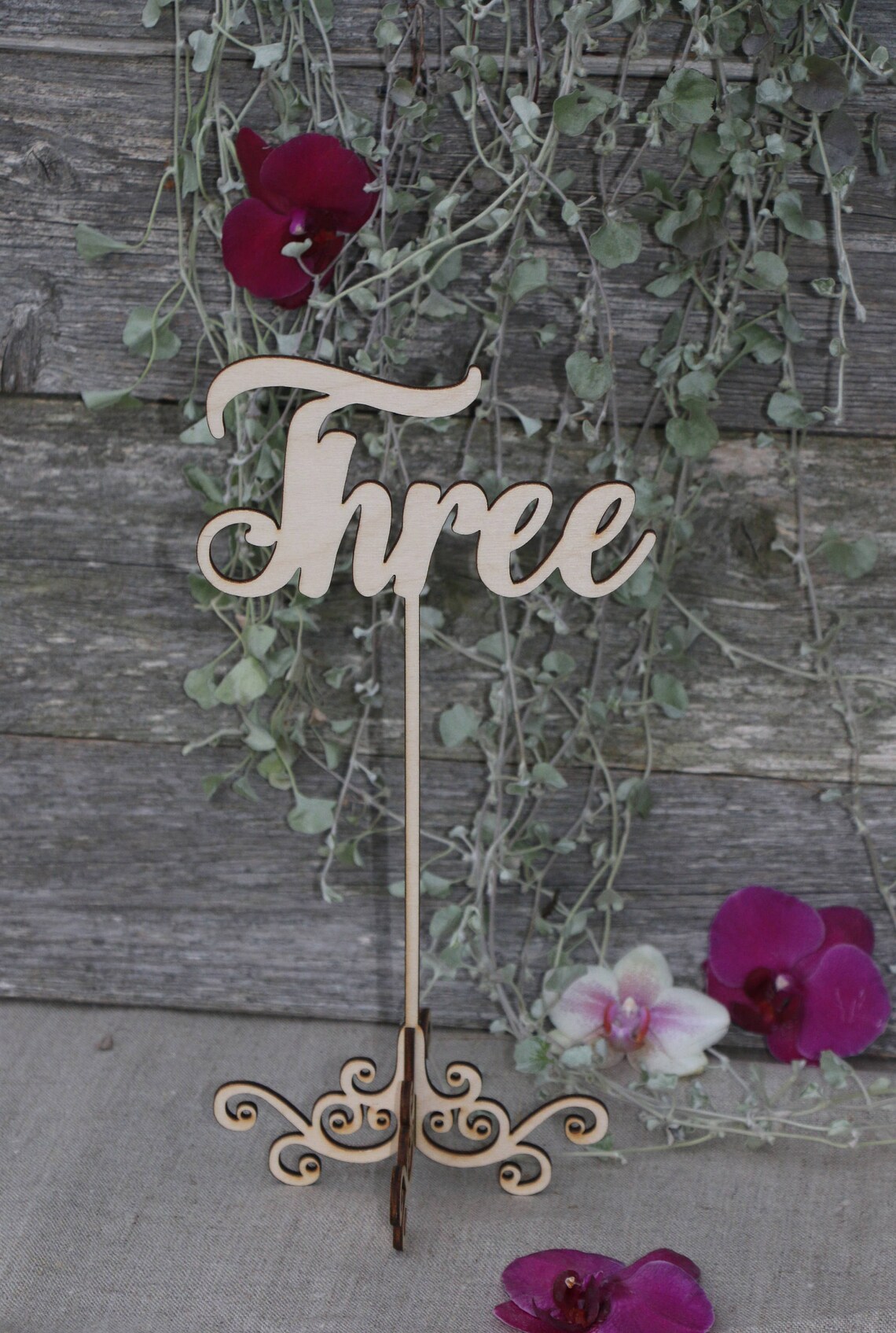 Set of Free Standing Wedding Table Numbers 1-30/wooden Table Numbers ...