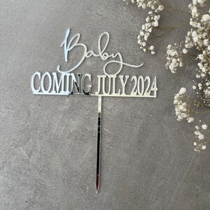 Baby Shower Cake Topper Baby Coming Toppercake Topper Cake Decor ...