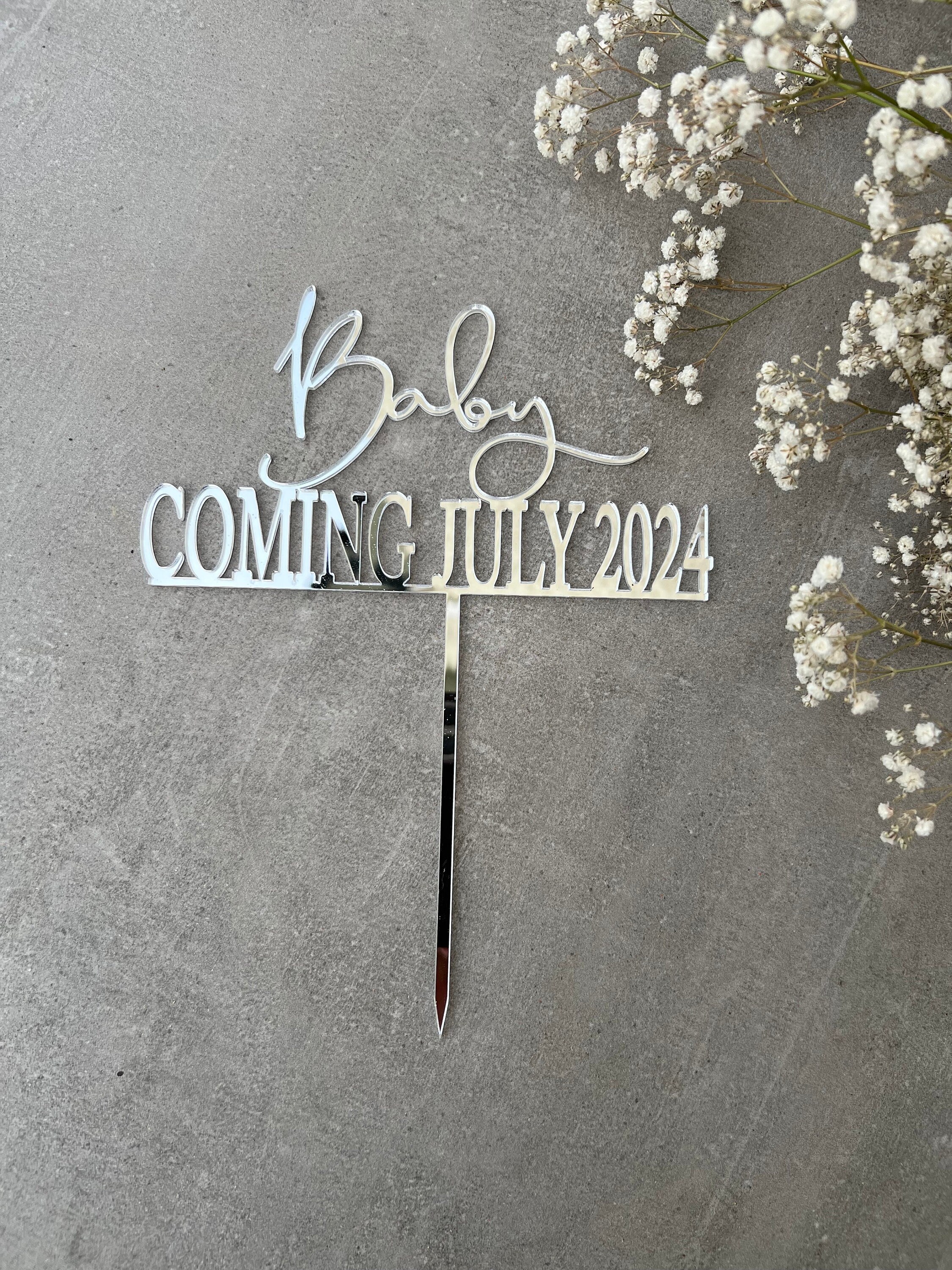 Baby Shower Cake Topper Baby Coming Toppercake Topper Cake Decor ...