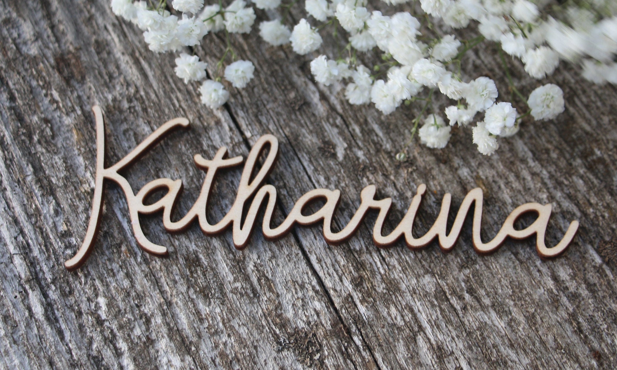 Laser Cut Wood Names Custom Laser Cut Name Signs Wedding Place - Etsy