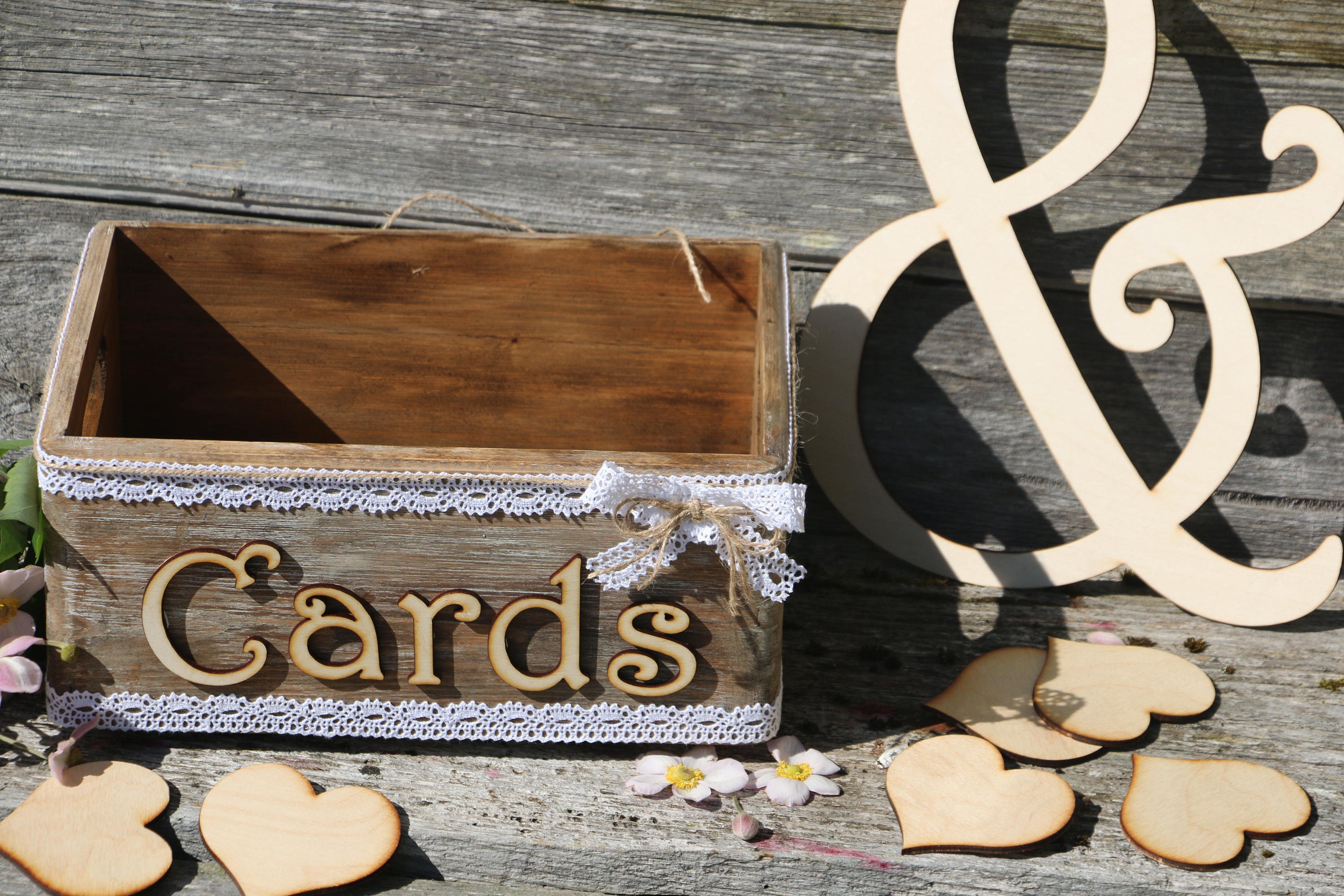 Wedding Gift Card Holder/wedding Rustic Cards Box/wood Card Holder ...