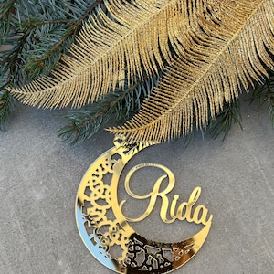 Custom Acrylic Eid Mubarak Ornament: Ramadan Decorations - Etsy