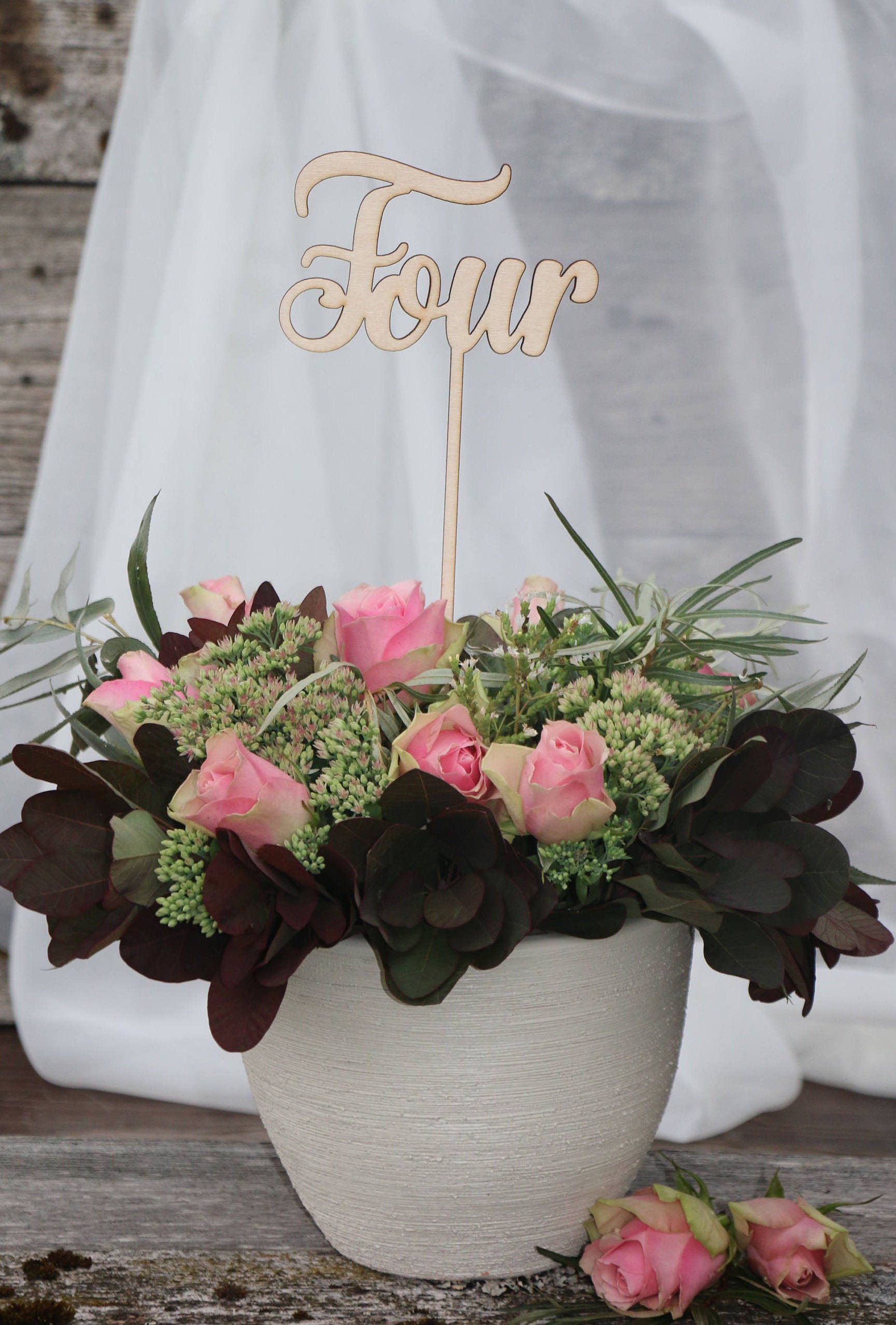 9 Laser Cut Wood Wedding Table Names /wooden Table State | Etsy