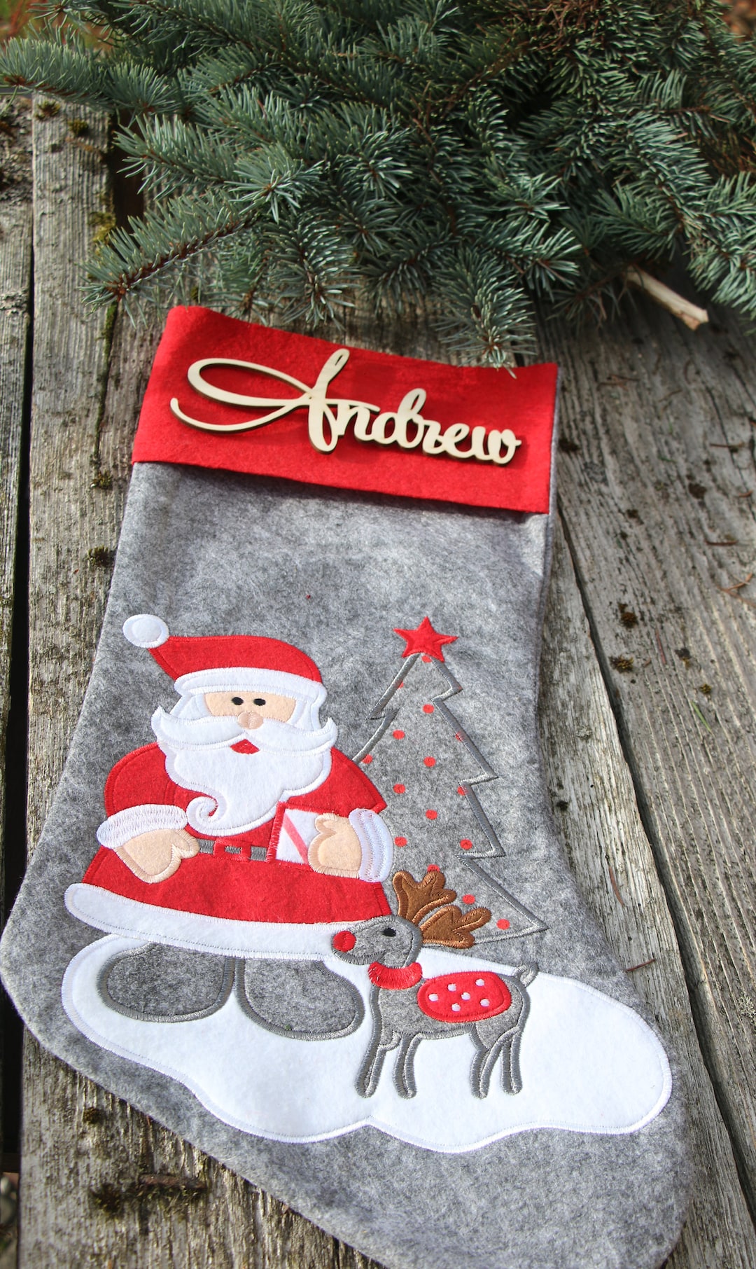 Laser Cut Stocking Name Tags/custom Laser Cut Christmas Stocking Signs ...