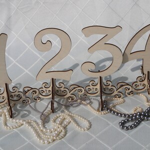 Free Standing Wedding Table Numbers /wooden Table Numbers Names/free ...