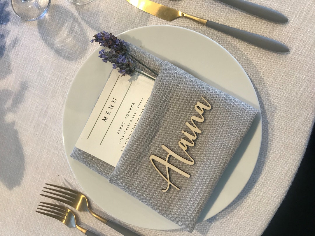 Laser Cut Custom Wedding Place Name/custom Wooden Wedding Signs/wooden ...