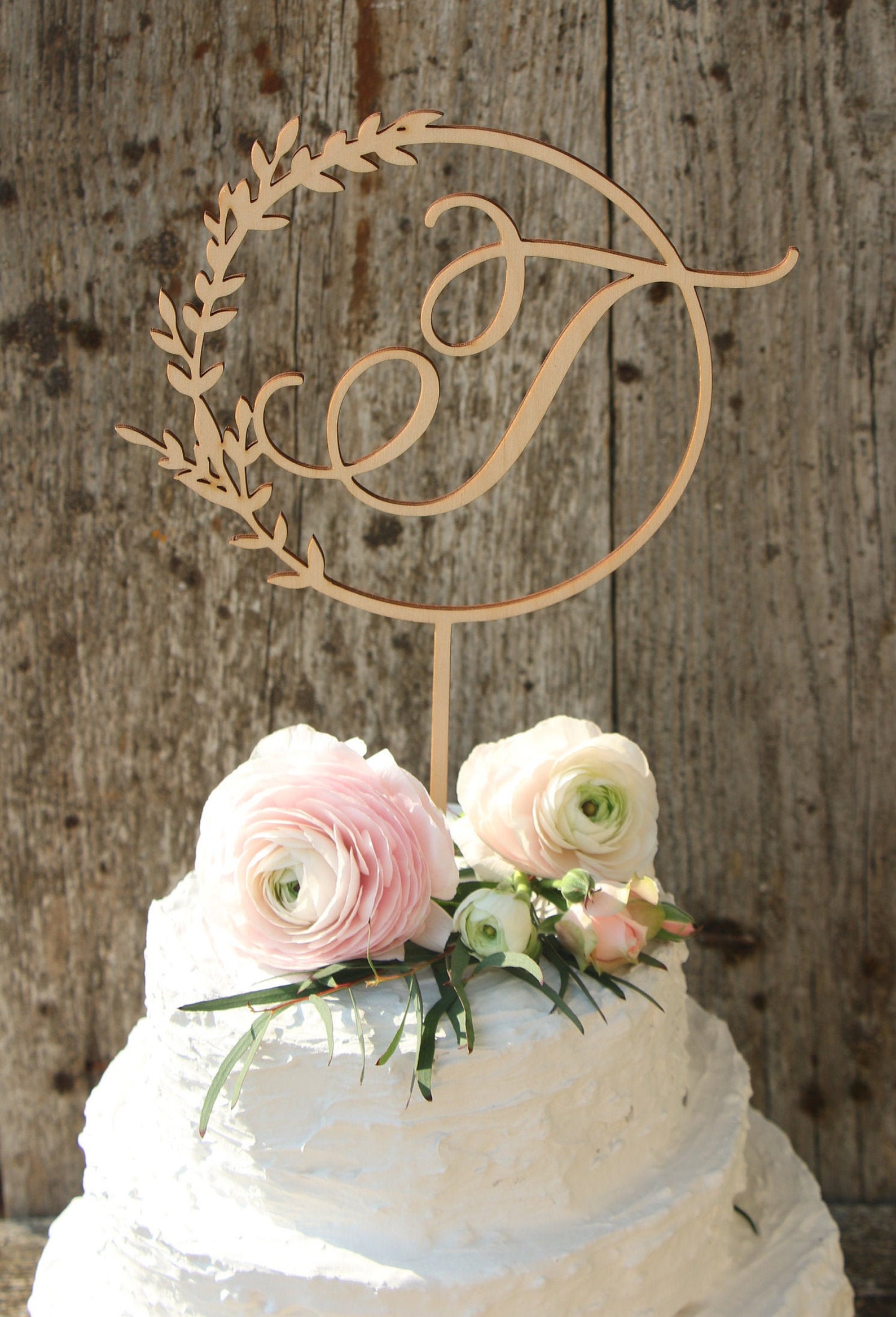 Initial Letters Cake Topper for Wedding,personalized Cake Topper ...