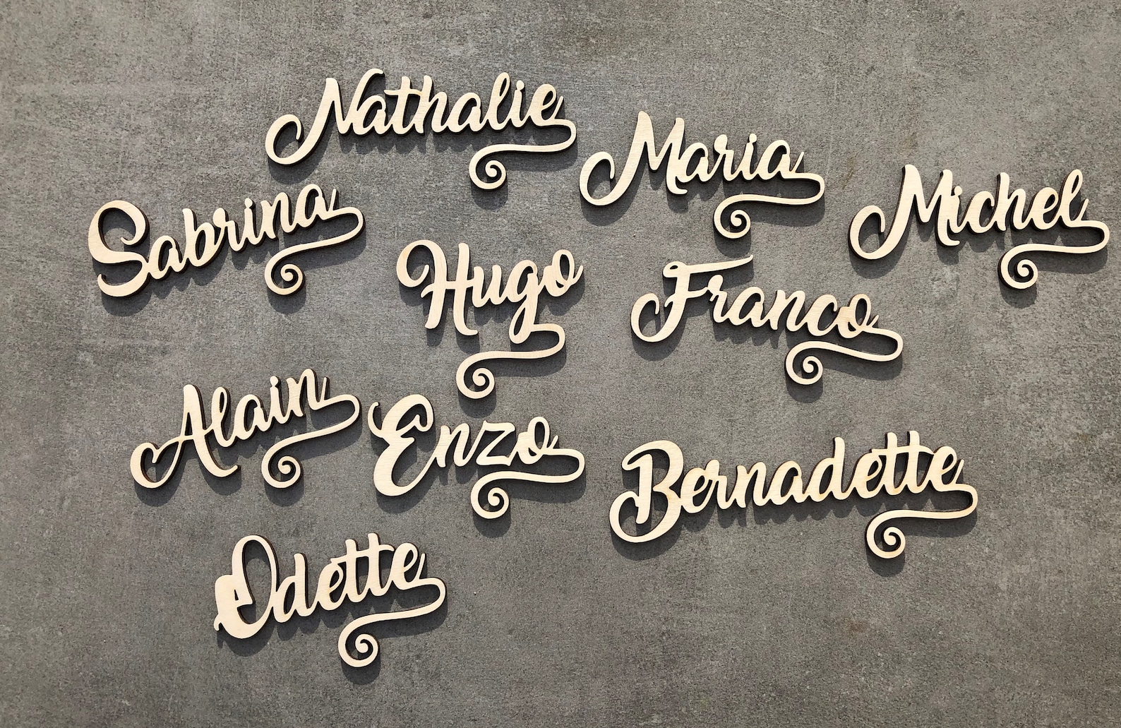 Laser Cut Names With a Decor Personalized Glass Decor Custom - Etsy