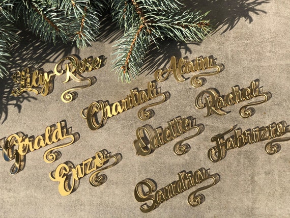 Laser Cut Names With a Decor Personalized Glass Decor Custom | Etsy