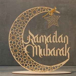 Ramadan Mubarak Sign Ramadan Kareem Sign Blessed Ramadan Wall Sign Eid ...