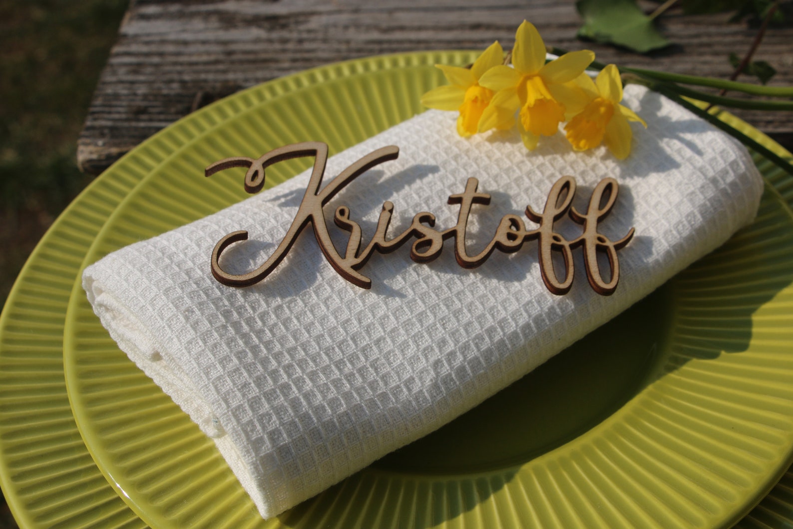 Laser Cut Wood Names Custom Laser Cut Name Signs Wedding Place Cards ...