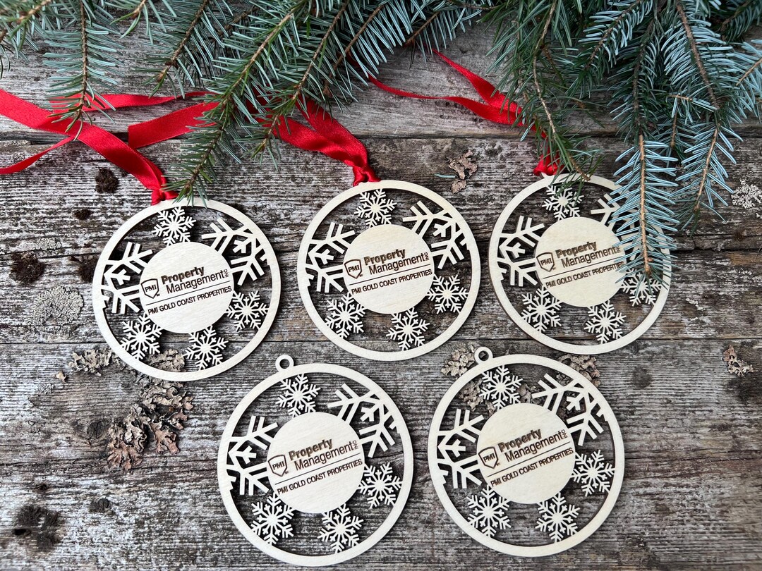 CHRISTMAS Wood Decor Christmas Baubles Personalized Ornament Laser Cut ...