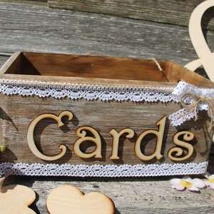Wedding Gift Card Holder/wedding Rustic Cards Box/wood Card Holder ...