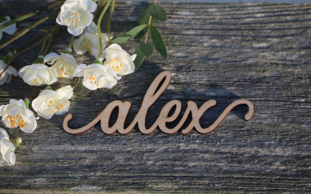 Custom Laser Cut Name Sign/place Setting Sign/dinner Party Place Card ...