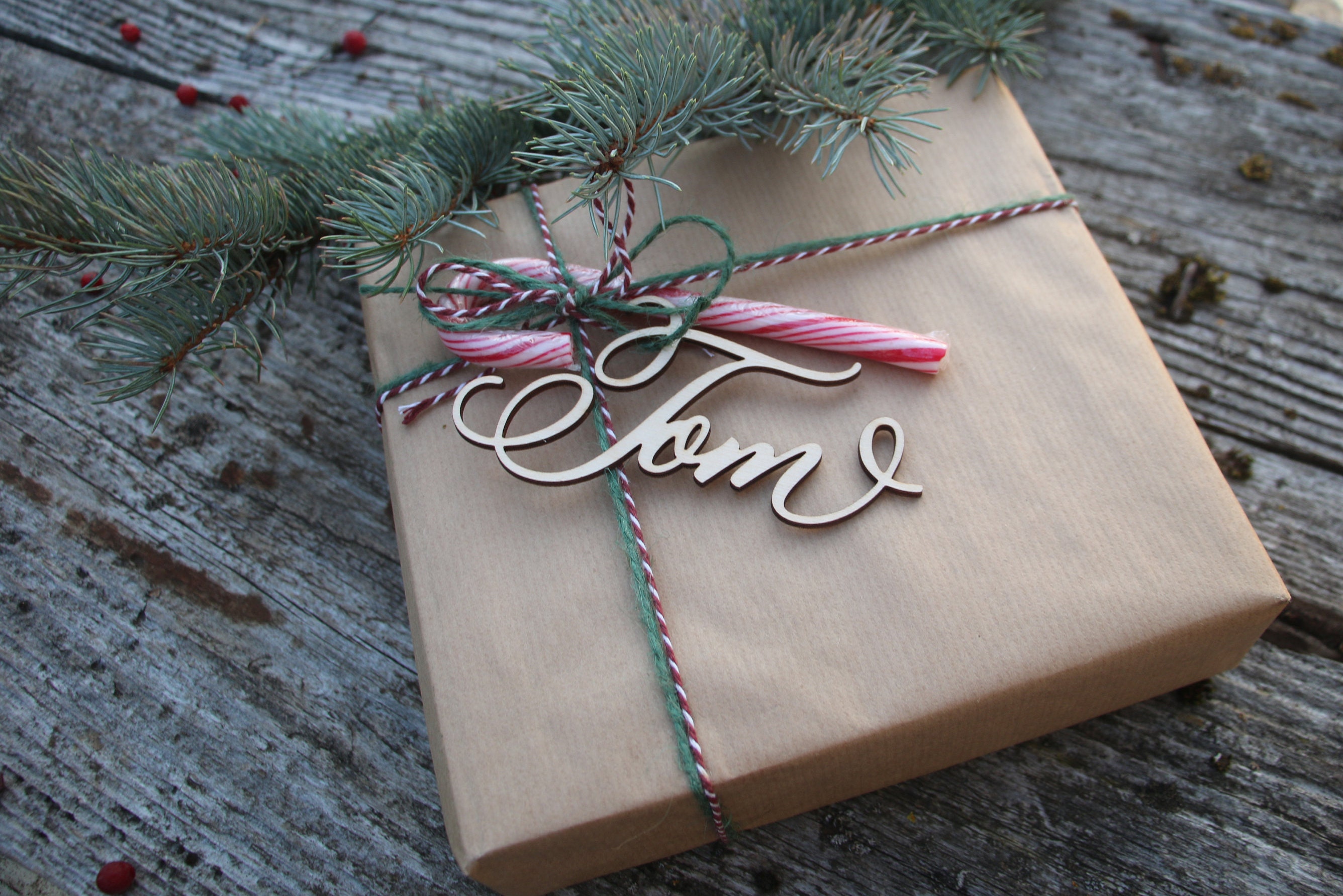 Laser Cut Wood Names Custom Laser Cut Name Signs Christmas Place Cards ...