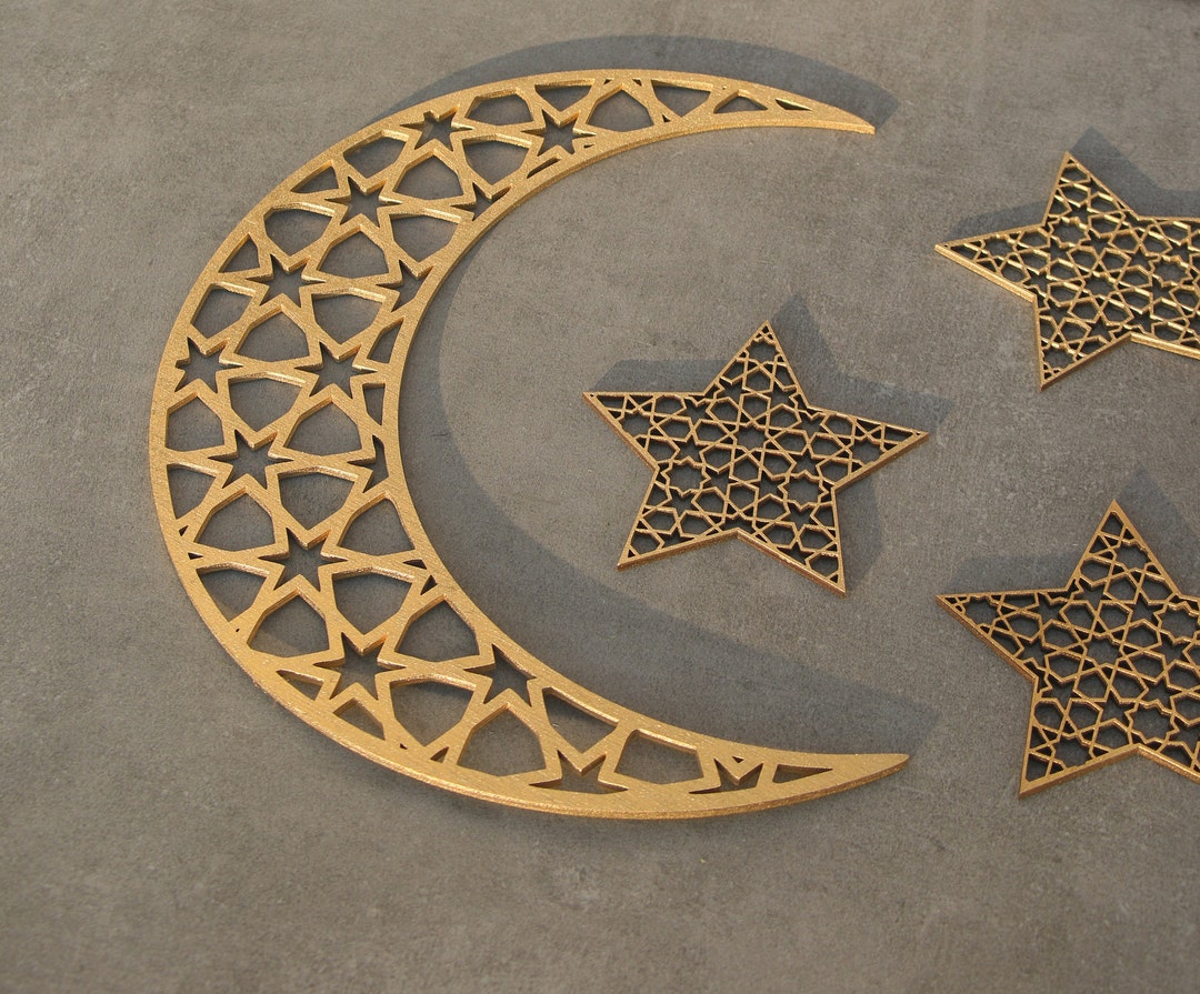 Ramadan Moon Ramadan Mubarak Moon Sign EID Decor Eid Decoration Ramadan ...