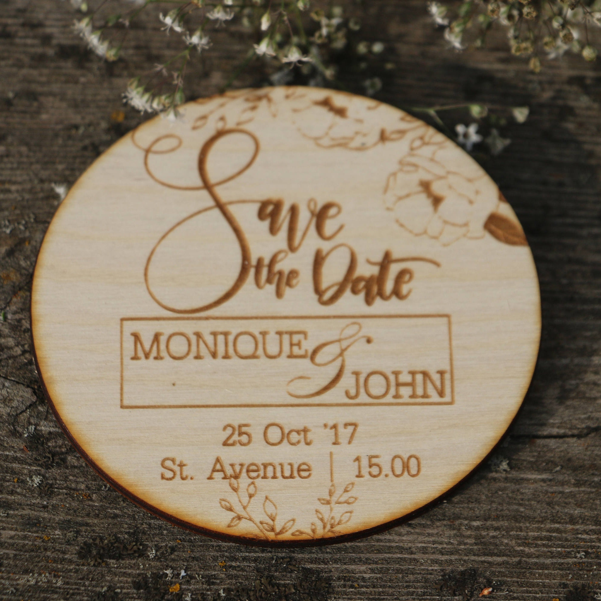 Wooden Save the Date Magnets/save the Date Magnets/save the Dates/wood ...
