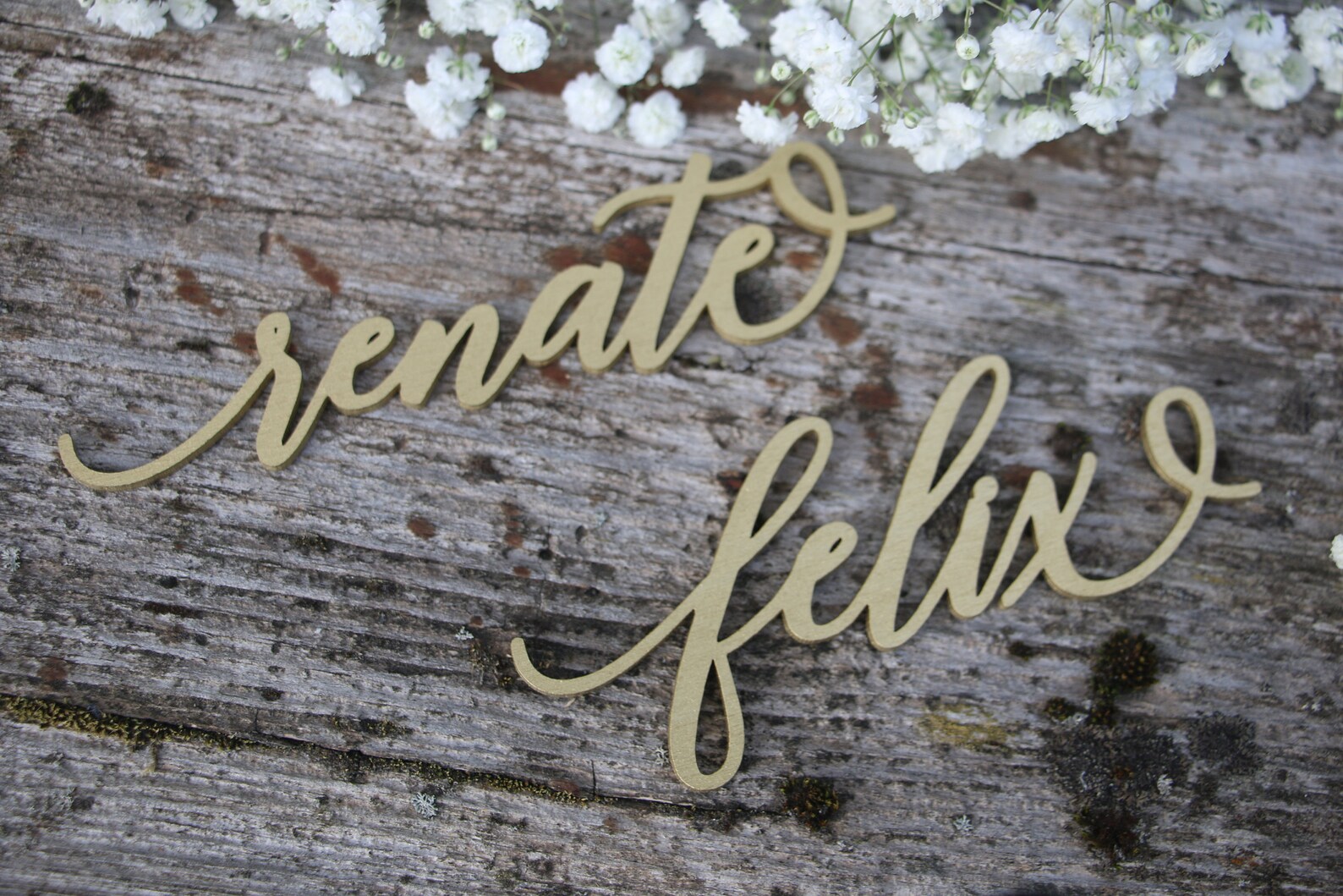 Laser Cut Wood Names Custom Laser Cut Name Signs Wedding Place | Etsy