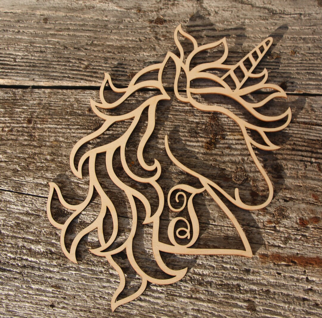 Unicorn Name Sign, Nursery Decor, Personalized Wood Sign, Wooden Name ...