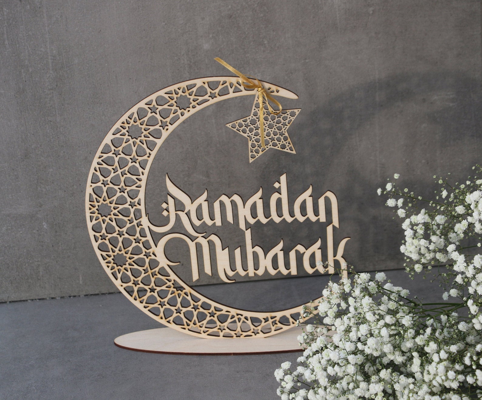 Ramadan Mubarak Sign Ramadan Kareem Sign Blessed Ramadan Wall Sign Eid ...