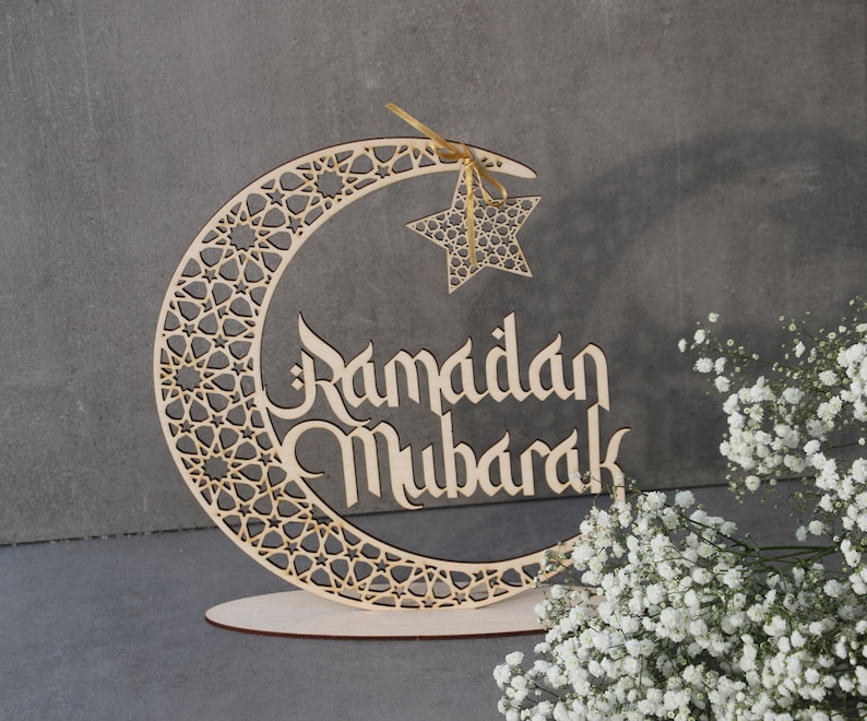 Ramadan Mubarak Sign Ramadan Kareem Sign Blessed Ramadan Wall - Etsy