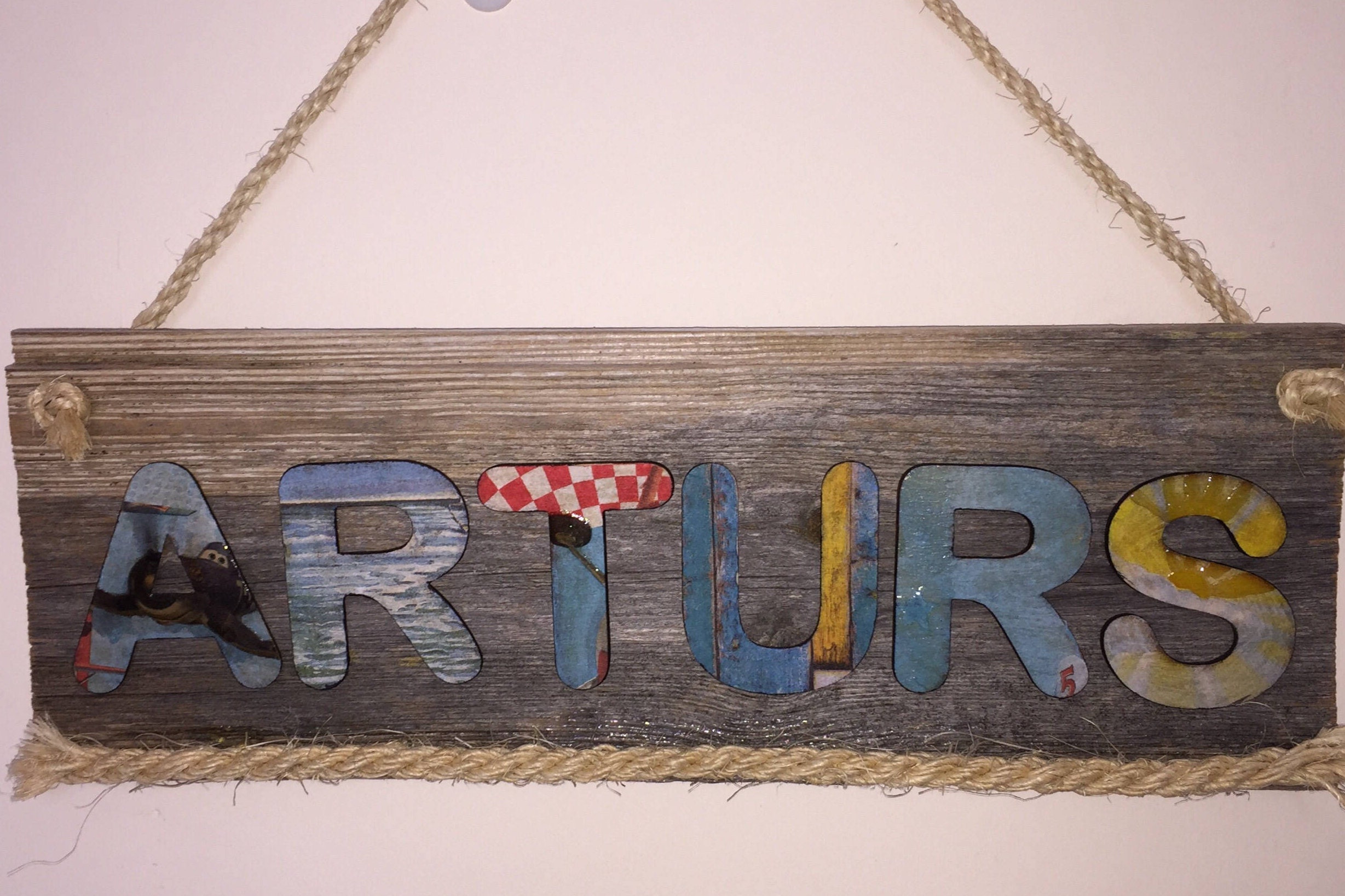 Custom Wood Door Hanger/custom Plague for Boy/custom Door Hanger/boy ...